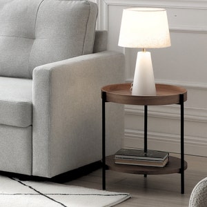 Round Side Table - Etsy