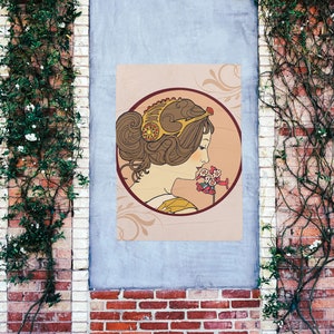 Premade Logo Alphonse Mucha Logo Art Nouveau Logo | Etsy