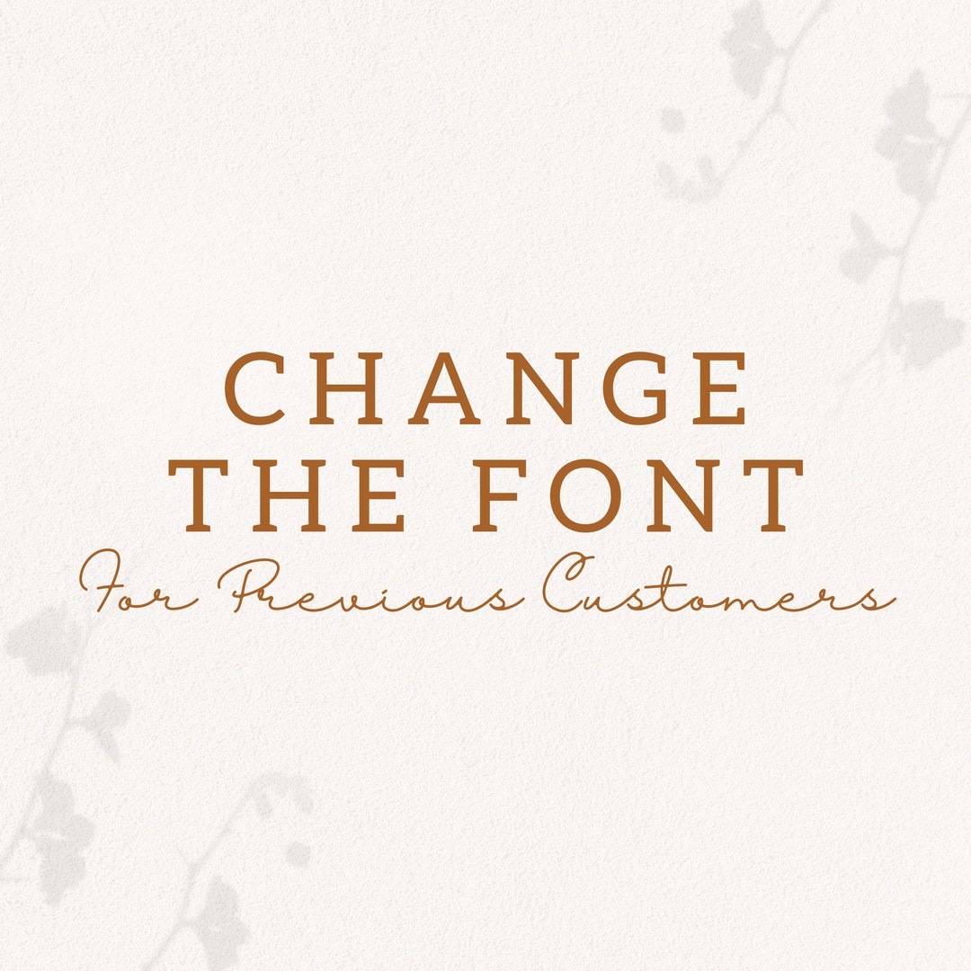 Change the Font on Your Logos & Branding Materials - Etsy
