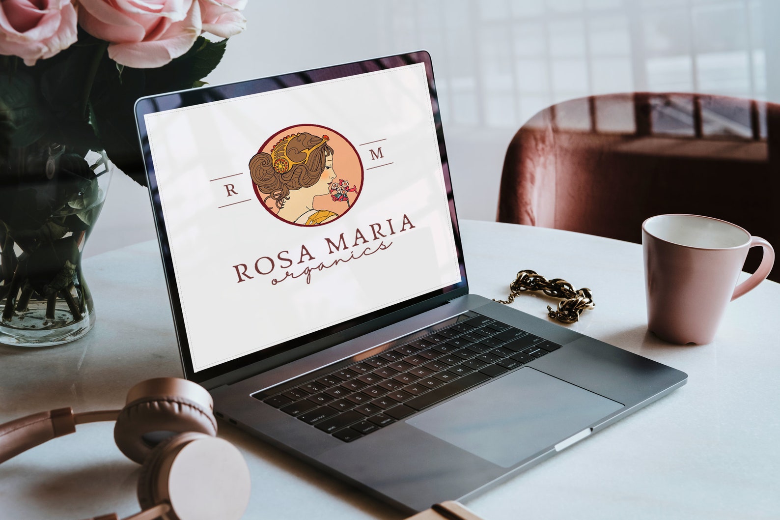 Premade Logo Alphonse Mucha Logo Art Nouveau Logo - Etsy