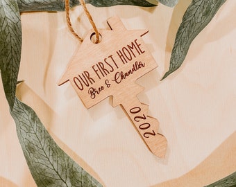 Our First Home Ornament Key | Etsy