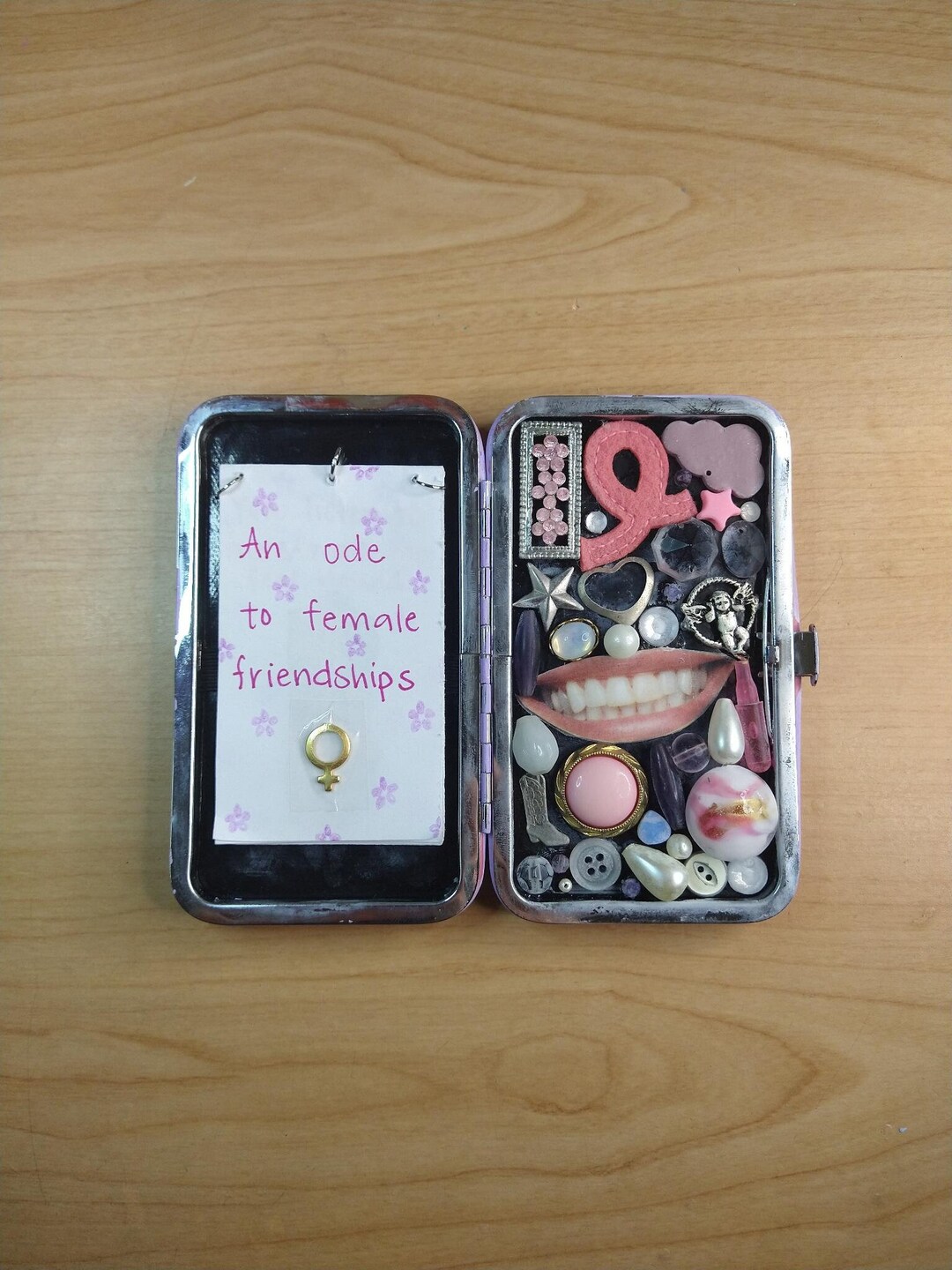 An Ode to Female Friendships, 3D Collage Art With Zine - Etsy