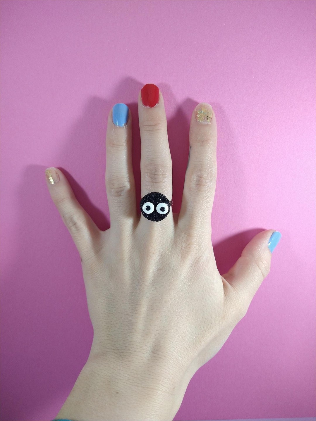 Soot Sprite Rings, Adjustable Susuwatari Rings - Etsy