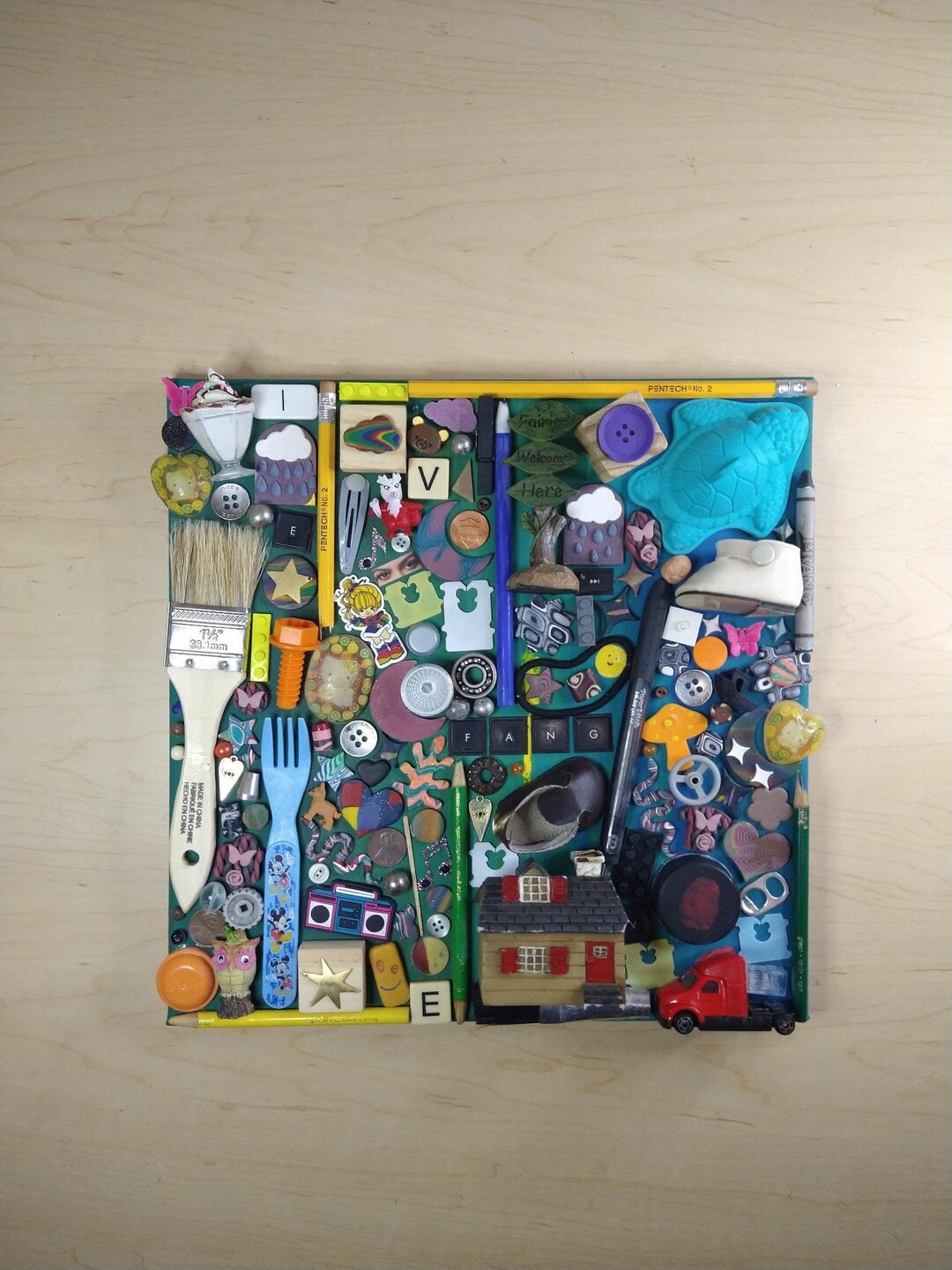 Rainy Day Activities, 3D Collage Art - Etsy