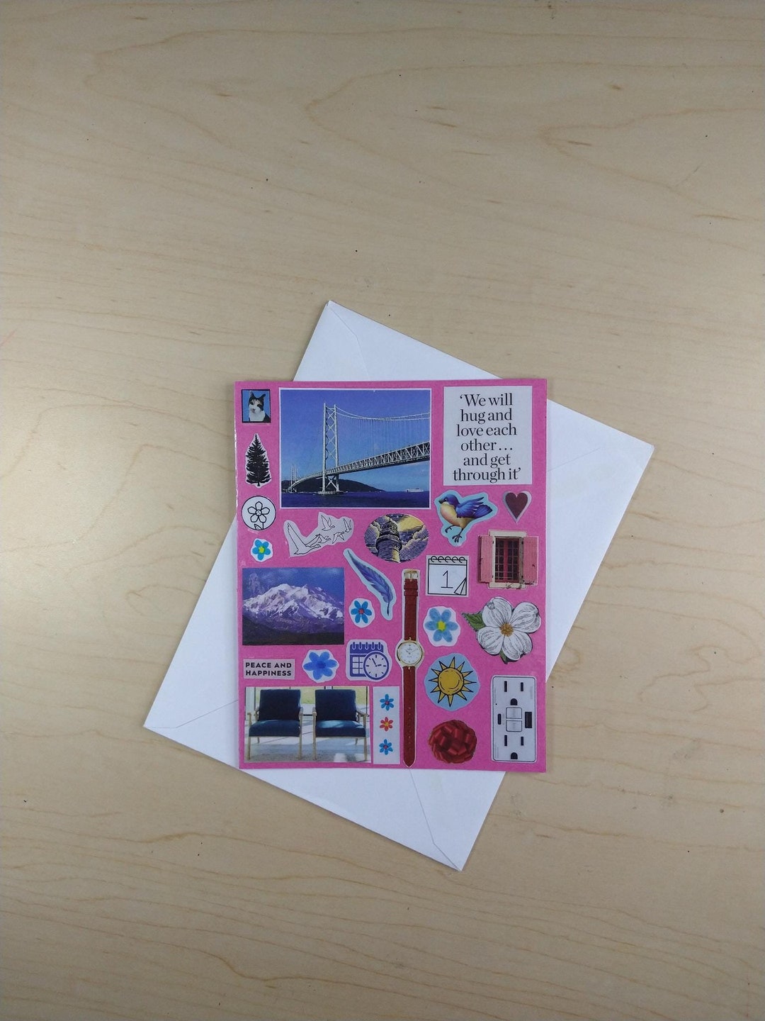 Encouraging Collage Greeting Card - Etsy