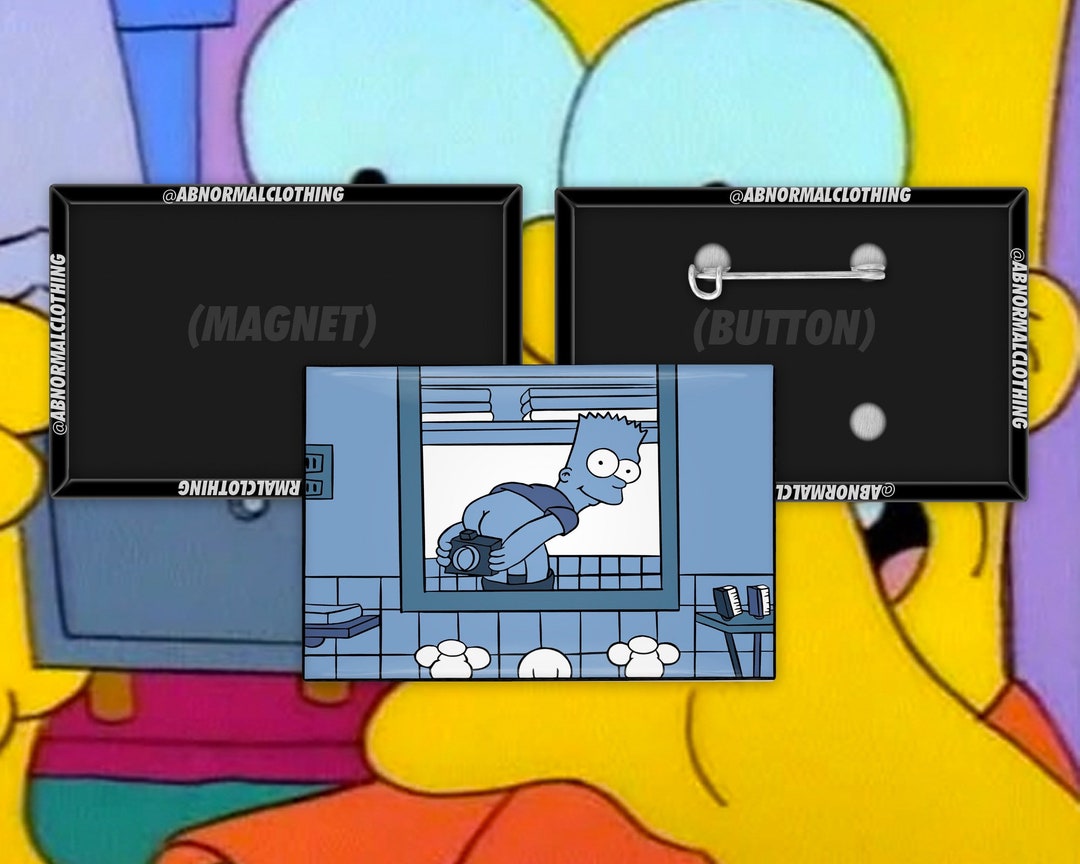 2x3 Inch Barts Spy Camera Butt Pic Button/ Magnet - Etsy