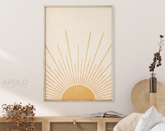 Boho Sun Print - Etsy