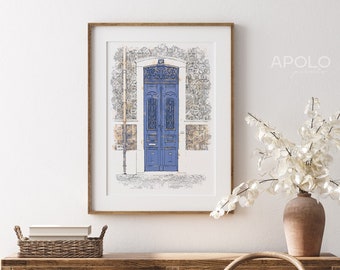 Blue Door Art Print - Etsy