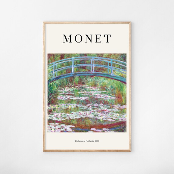 Claude Monet Print the Japanese Footbridge 1899 Monet | Etsy
