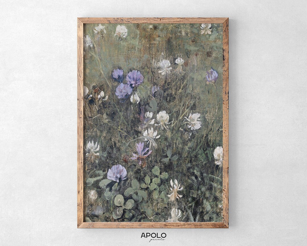Printable Spring Wildflowers Painting Vintage Oil Painting - Etsy