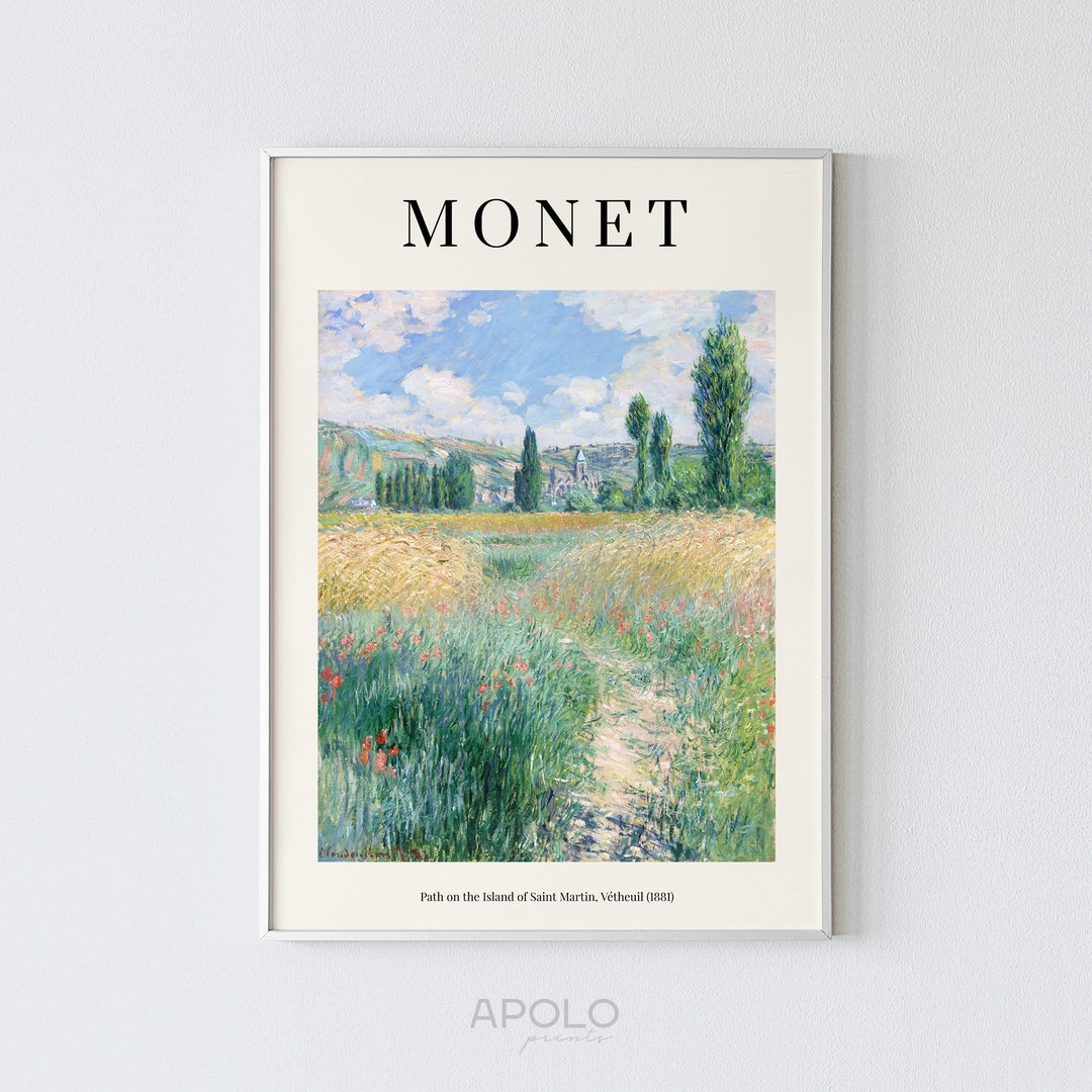 Claude Monet Print, Monet Printable Art, Enhanced Vintage Painting ...