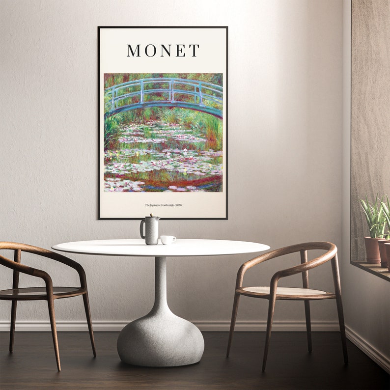 Claude Monet Print the Japanese Footbridge 1899 Monet | Etsy
