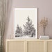 Hemlock Forest Print, Vintage Tree Drawing Enhanced, Printable Tree Art ...