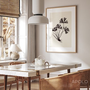 Ray Fern Sketch Print, Printable Botanical Art, Vintage Charcoal ...