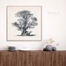 Ancient Oak Tree Sketch Print, Vintage Tree Drawing Enhanced, Digital ...
