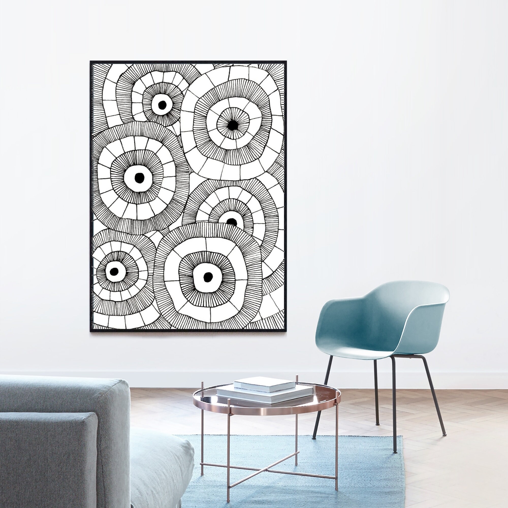 Diylife, Zentangle Drawing65,pattern,modern Decor Abstract Art ...