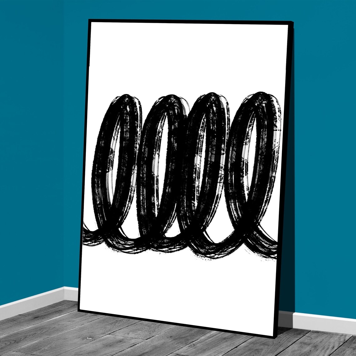 SET of 3 Line Drawing Art,line Drawing Printg7-multi Size,brush Sketch ...