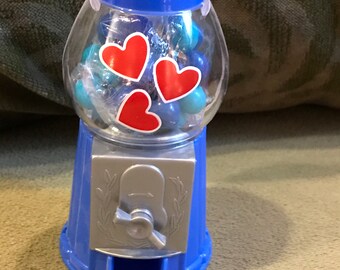 Mini Blue Gumball Machine - Etsy