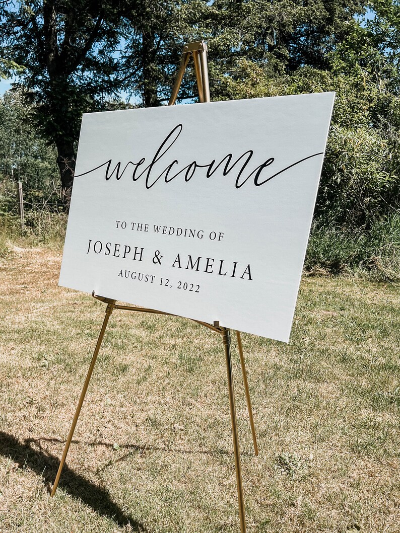 Wedding Welcome Sign Welcome to the Wedding Sign - Etsy