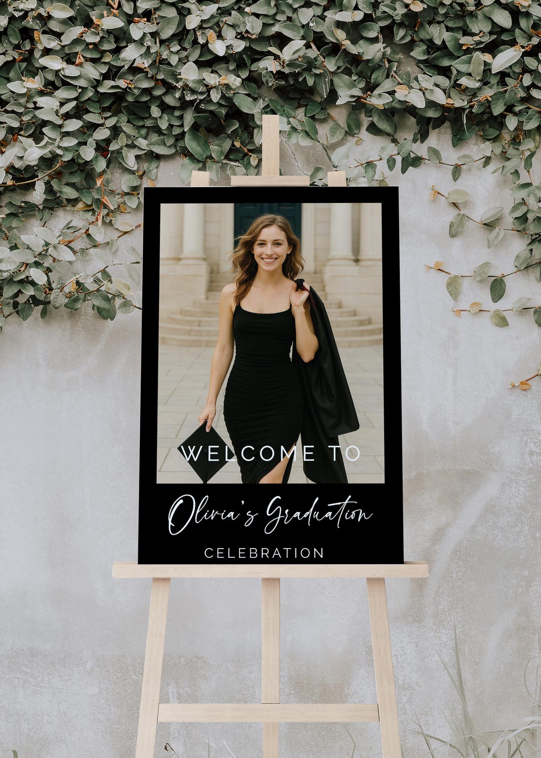 Graduation Party Sign - Photo Graduation Welcome Sign - Graduation ...
