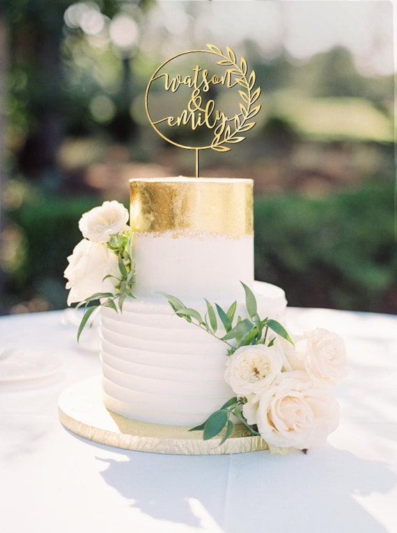 Gold wedding cake toppers 60 photos - Astyledwedding.com