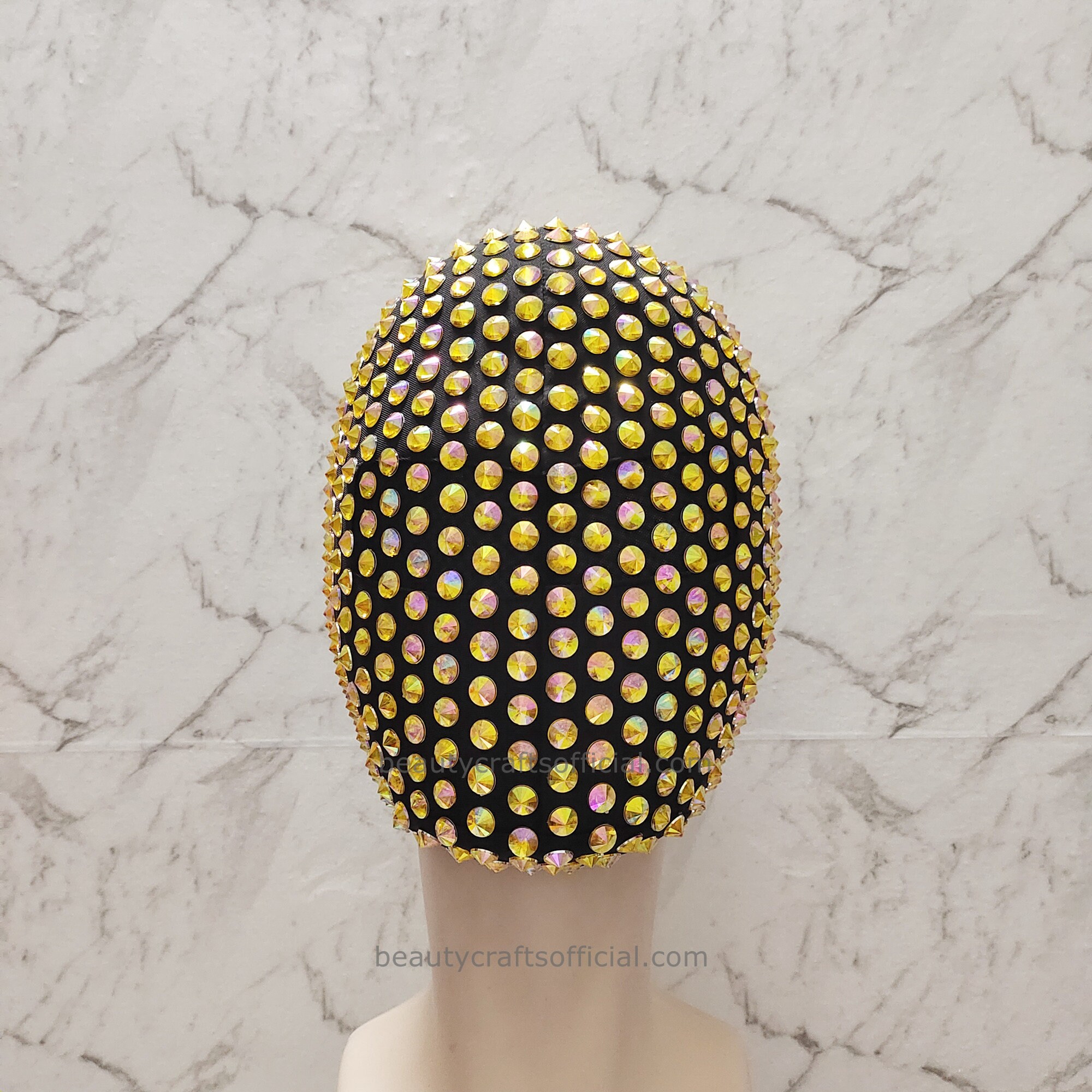 Magic Mirror Gold Studded Spikes Full Face Mask Handmade Full - Etsy