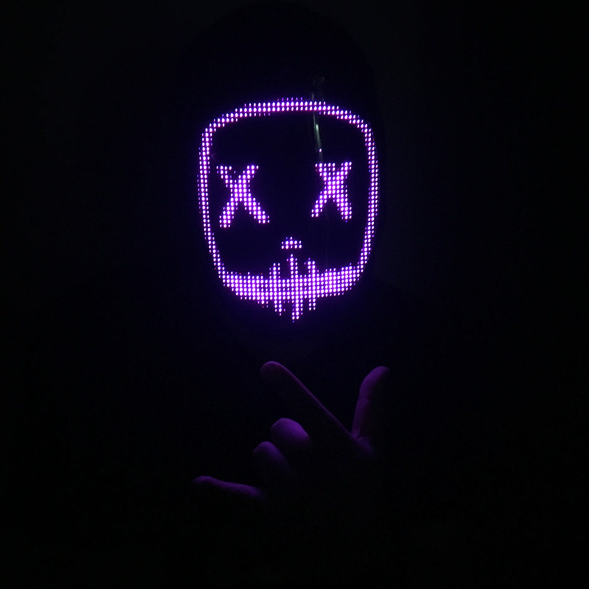 LED Full Face Mask LED Screen Programmable Mask-App Control | Etsy