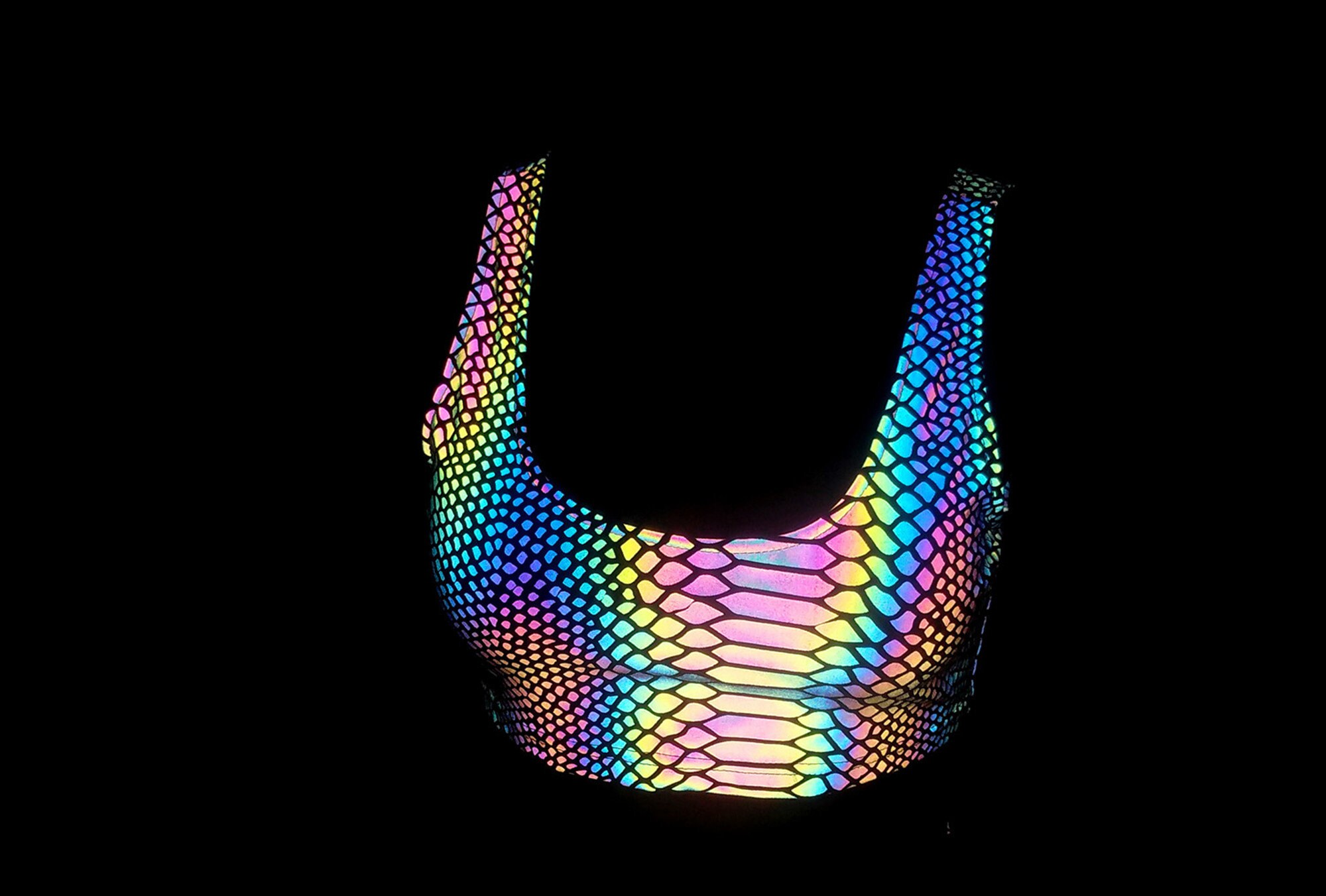 Holographic Women's Reflective snake Pattern - Etsy