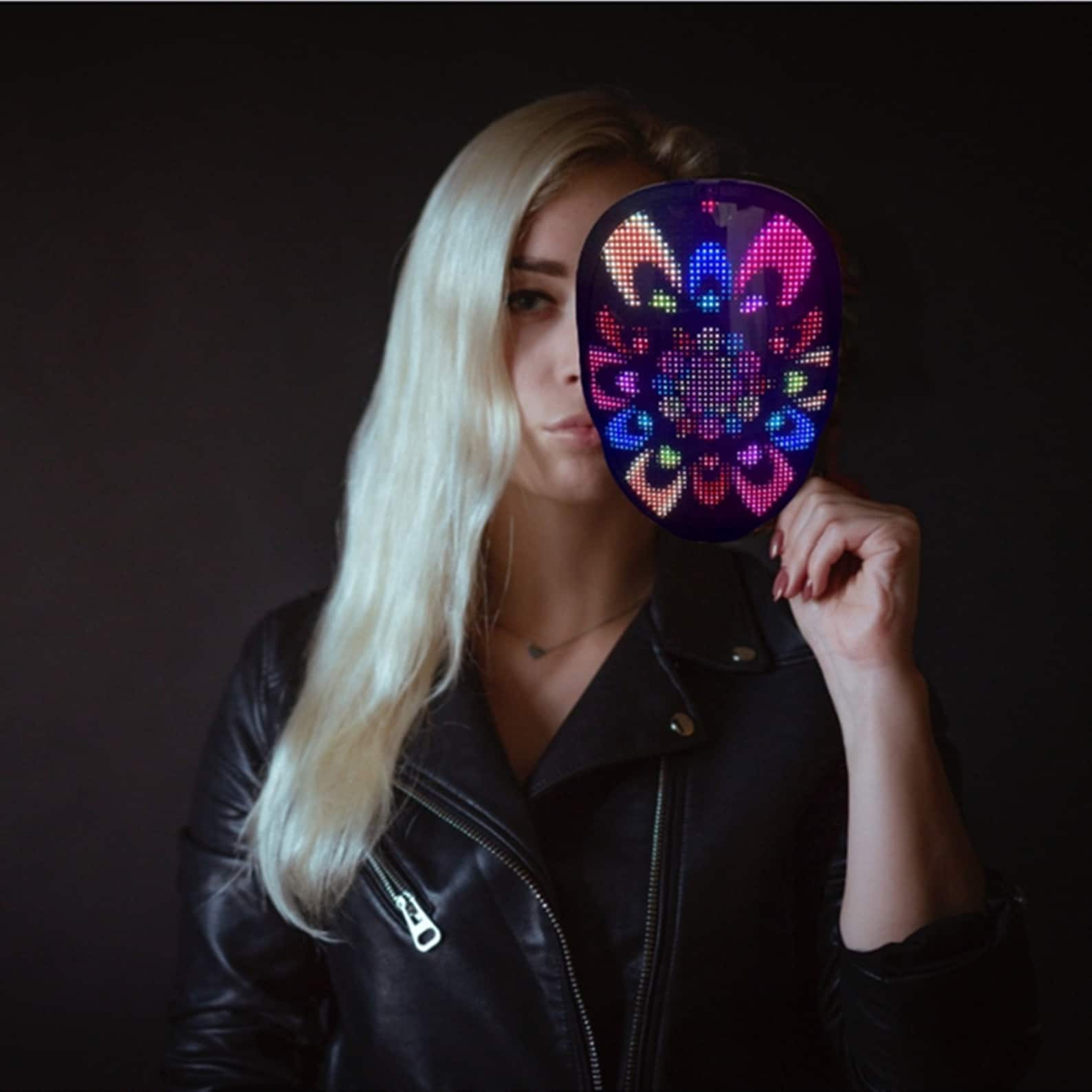 LED Full Face Mask LED Screen Programmable Mask-App Control | Etsy