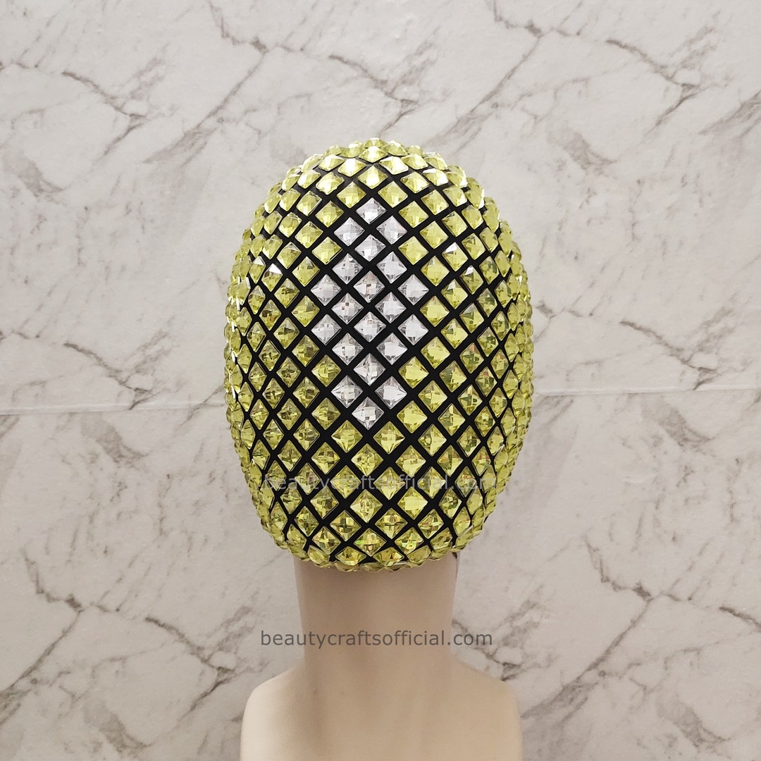 Unique Design Square Jewels Full Face Mask Handmade Full - Etsy
