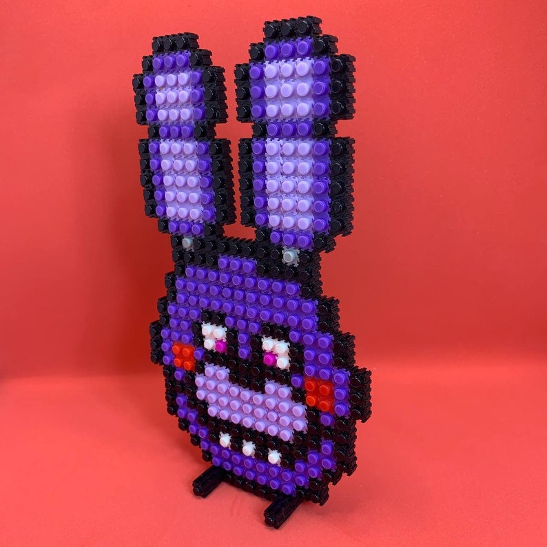 Bonnie the Bunny/rabbit FNAF Pixel Art Plastic Building - Etsy Australia