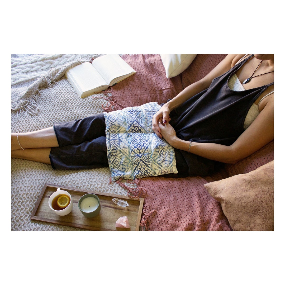 Large Microwavable Heating Pad 17x11 Herbal Scented Aromatherapy Rice ...