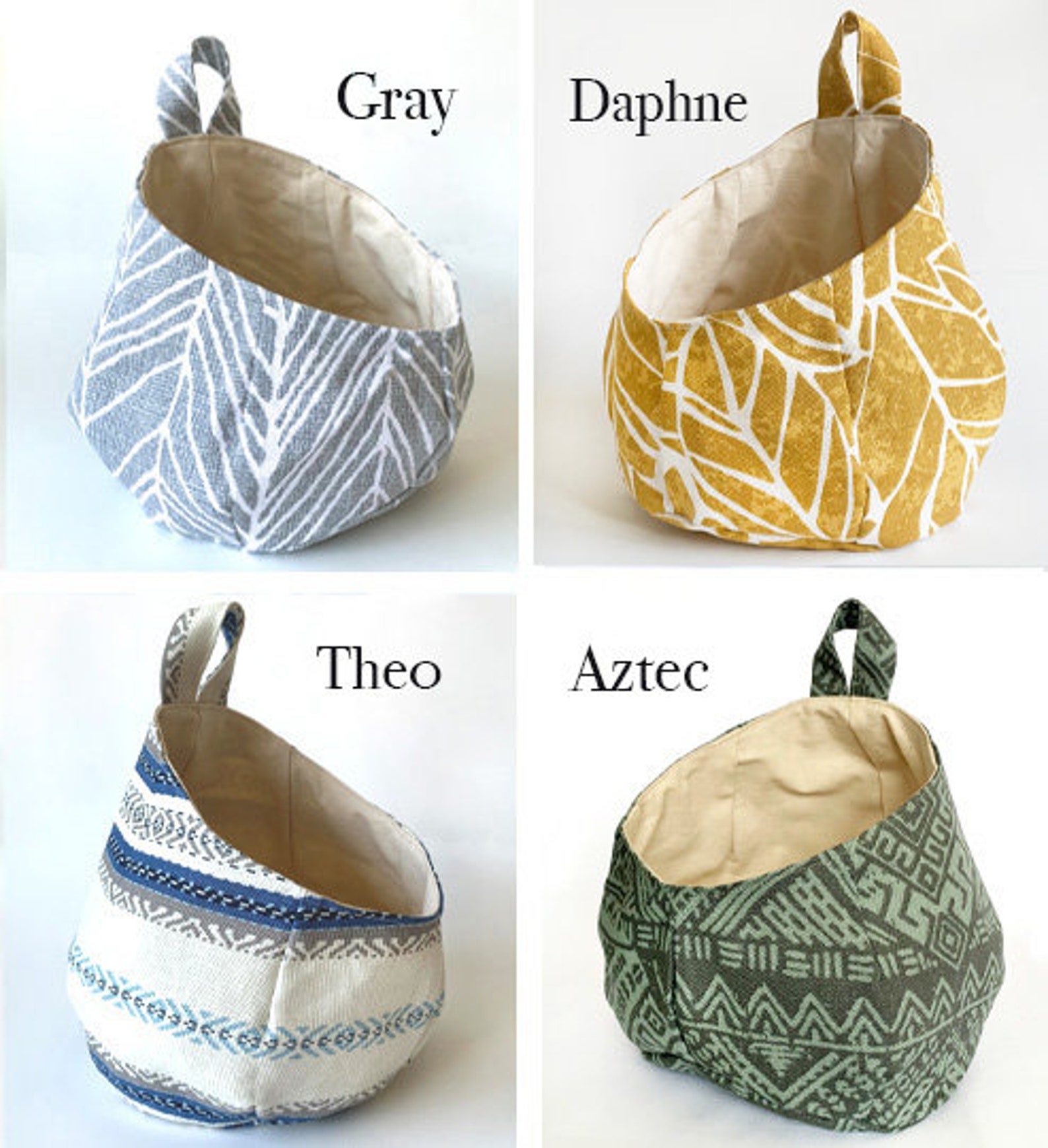 Bubble Pod Hanging Fabric Basket Canvas Storage & Organizer - Etsy