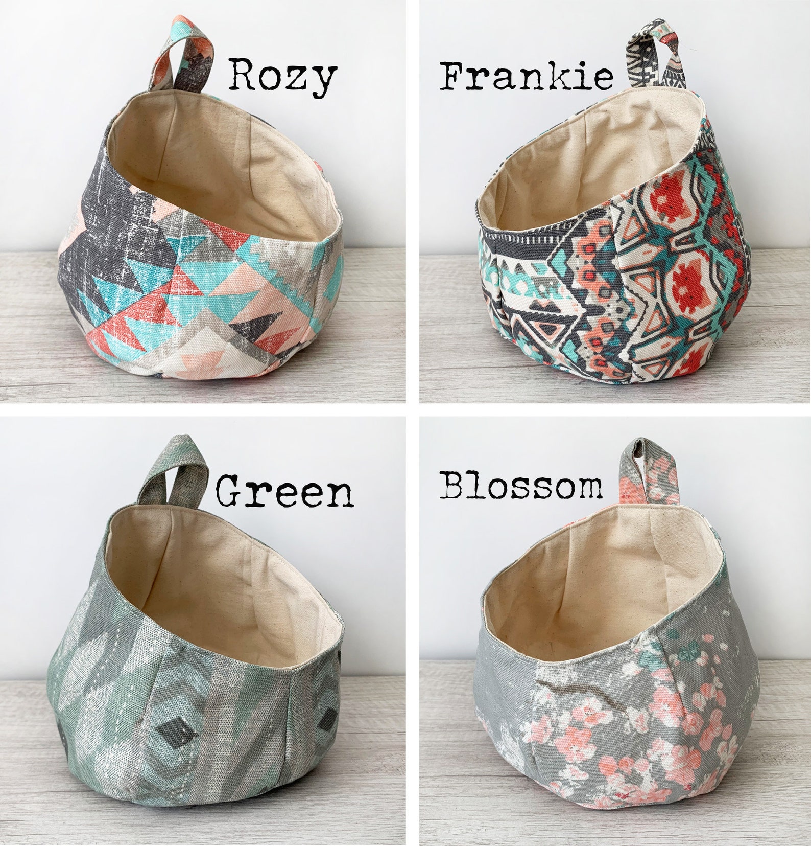 Bubble Pod Hanging Fabric Basket Canvas Storage & Organizer | Etsy