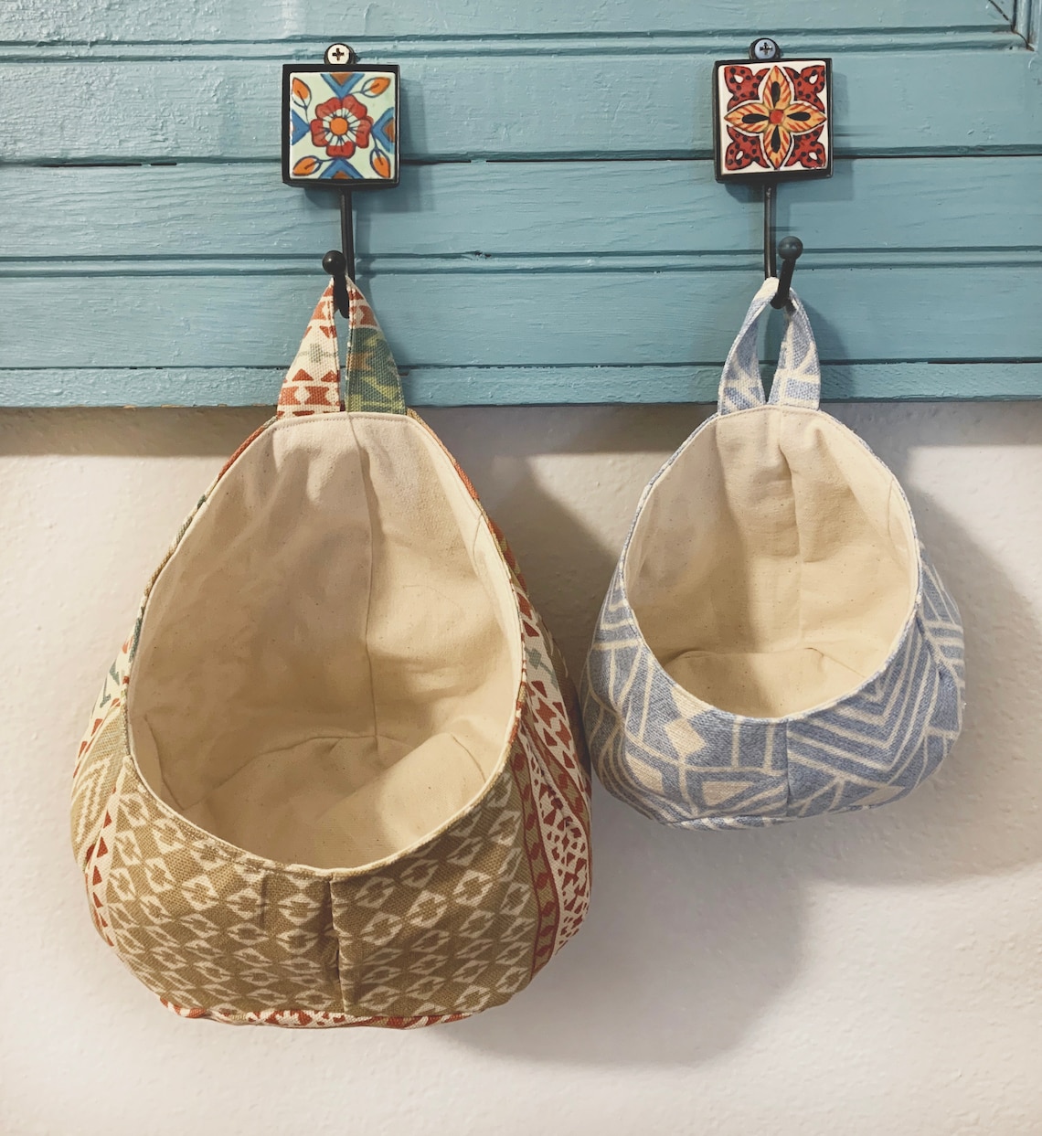 Bubble Pod Hanging Fabric Basket Canvas Storage & Organizer | Etsy