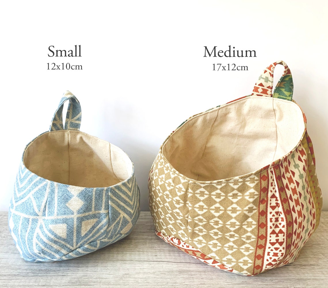Bubble Pod Hanging Fabric Basket Canvas Storage & Organizer | Etsy