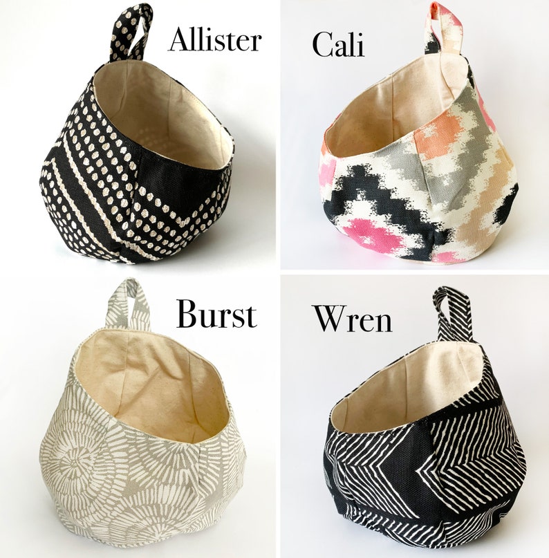 Bubble Pod Hanging Fabric Basket Canvas Storage & Organizer - Etsy