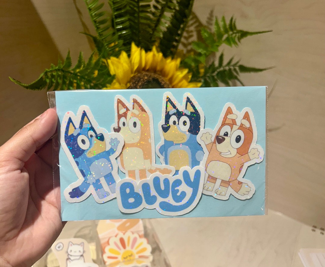 Bluey Stickers Pack of 5, Bluey Family Characters, Bluey, Mom, Dad ...
