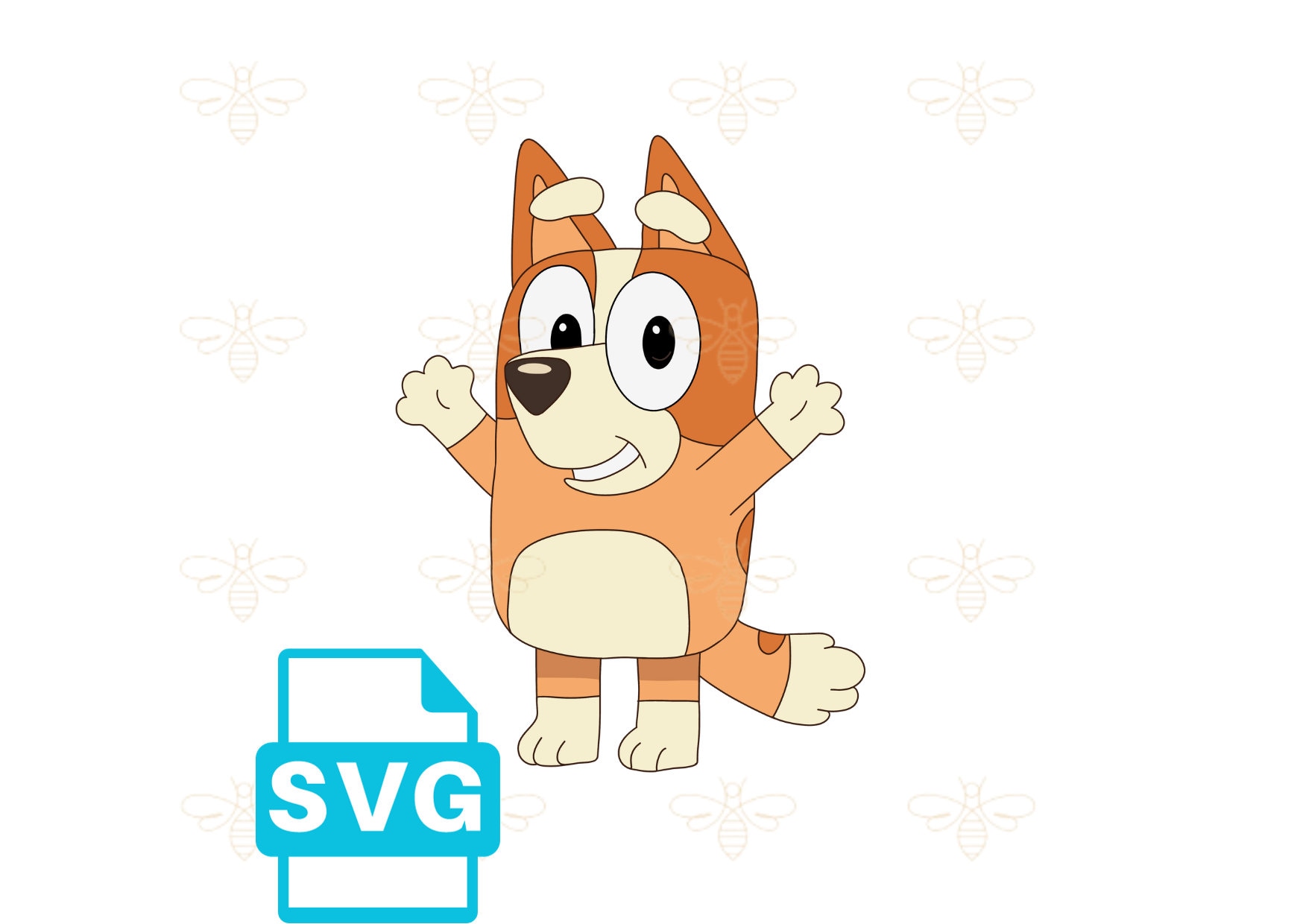 Bluey Bingo SVG, Bluey Bingo, Bluey Family, Bluey Characters SVG ...