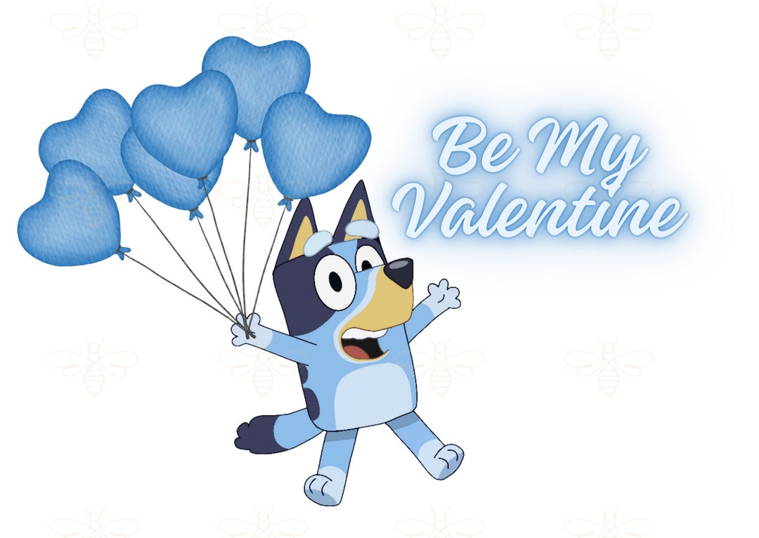Bluey Valentine PNG, Bluey Family, Bluey Shirts, Bluey Characters PNG ...