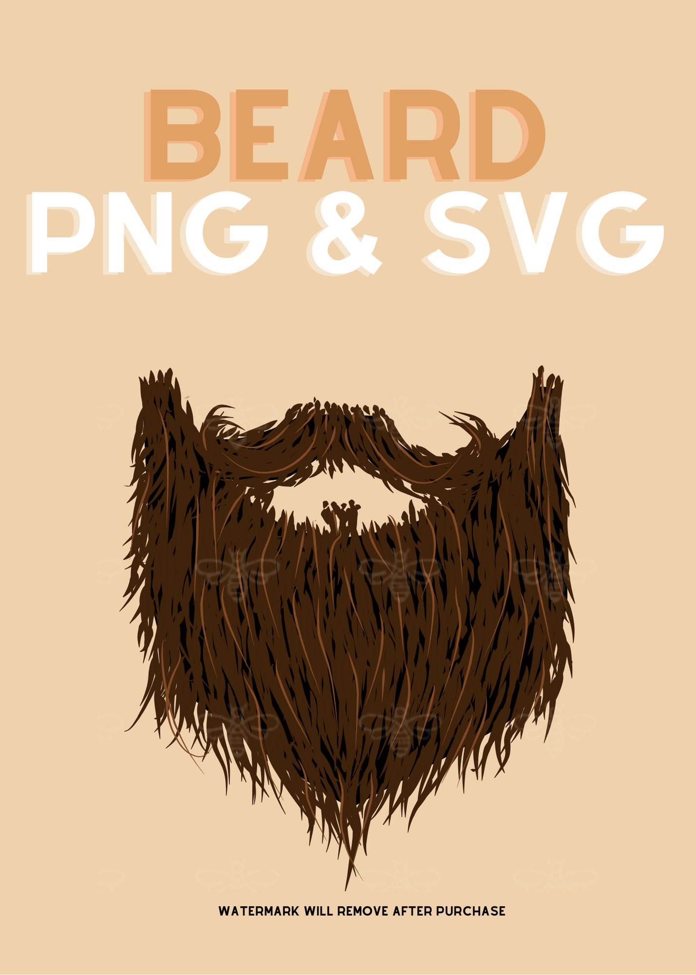 Beard PNG & SVG Bundle Lumberjack Beard Fake Beard Bearded - Etsy