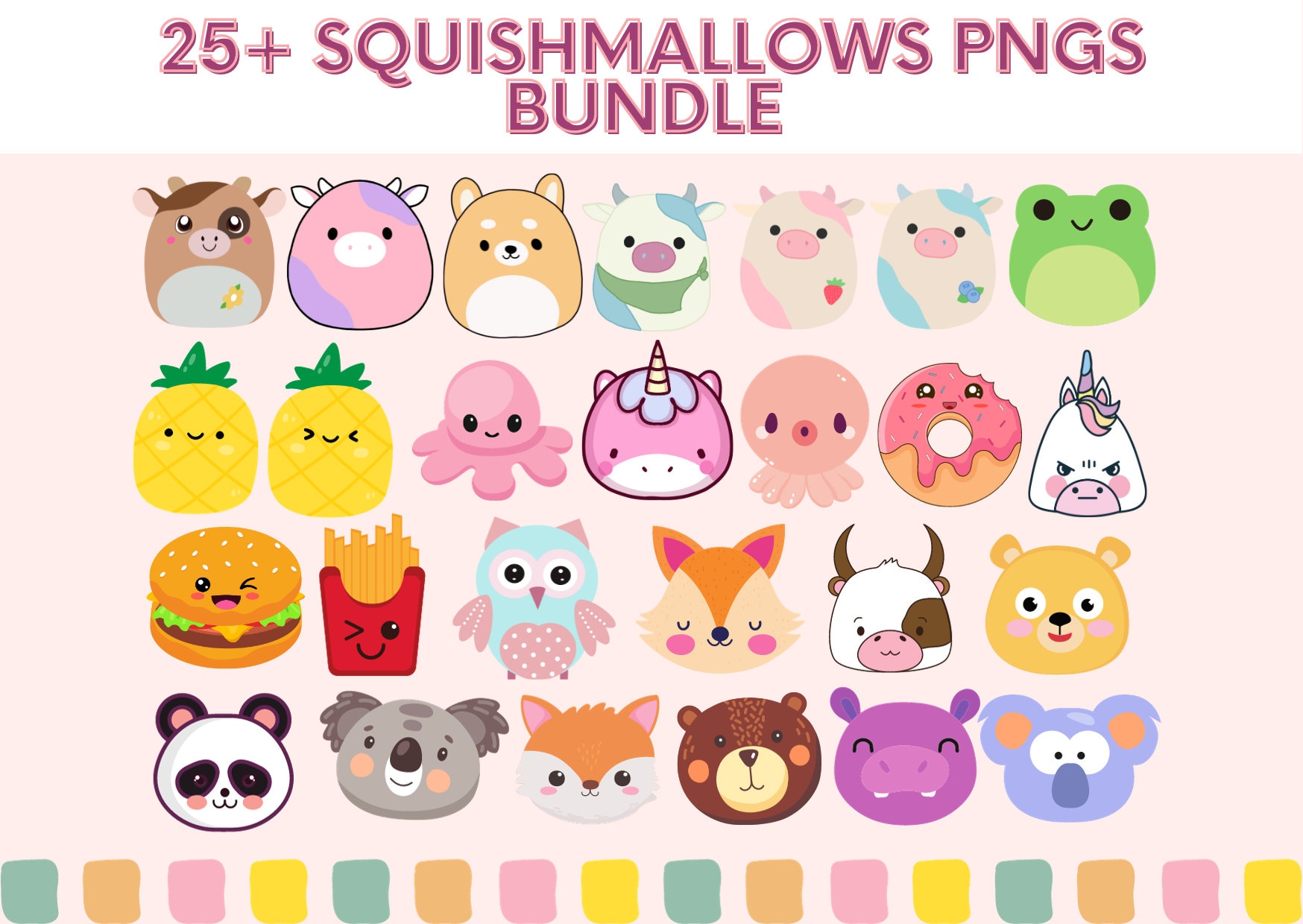 Squishmallows Pngs Transparent Background, Custom Squishmallow Clipart ...