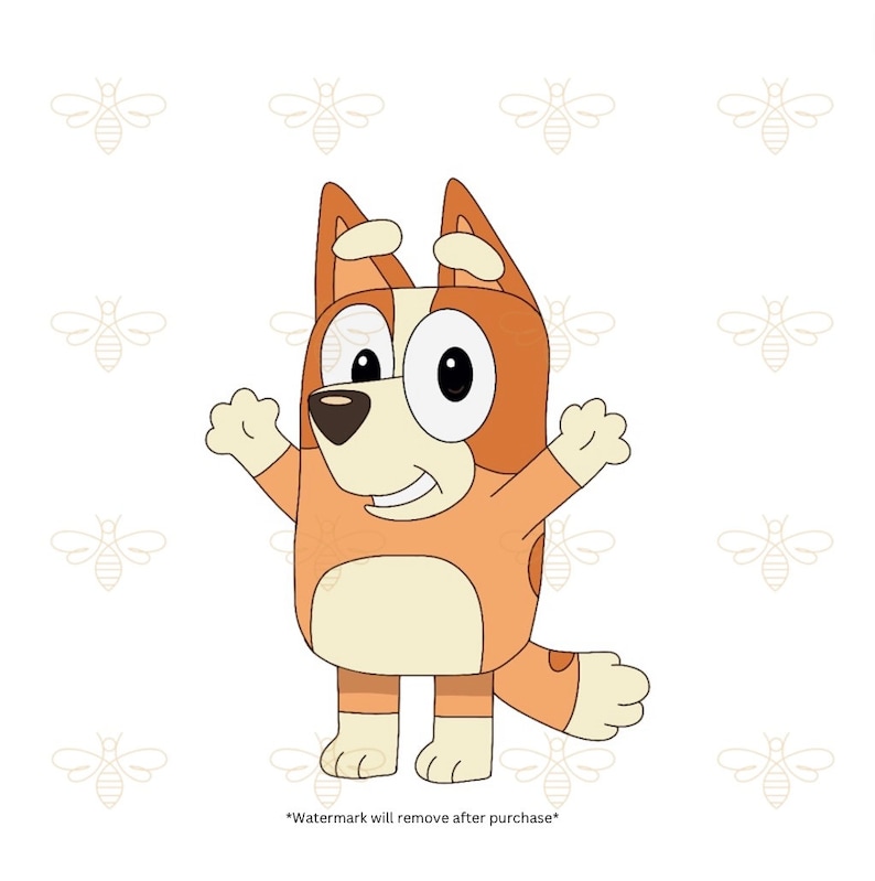 Bluey Bingo PNG, Bluey Bingo, Bluey Characters PNG, Digital File for ...