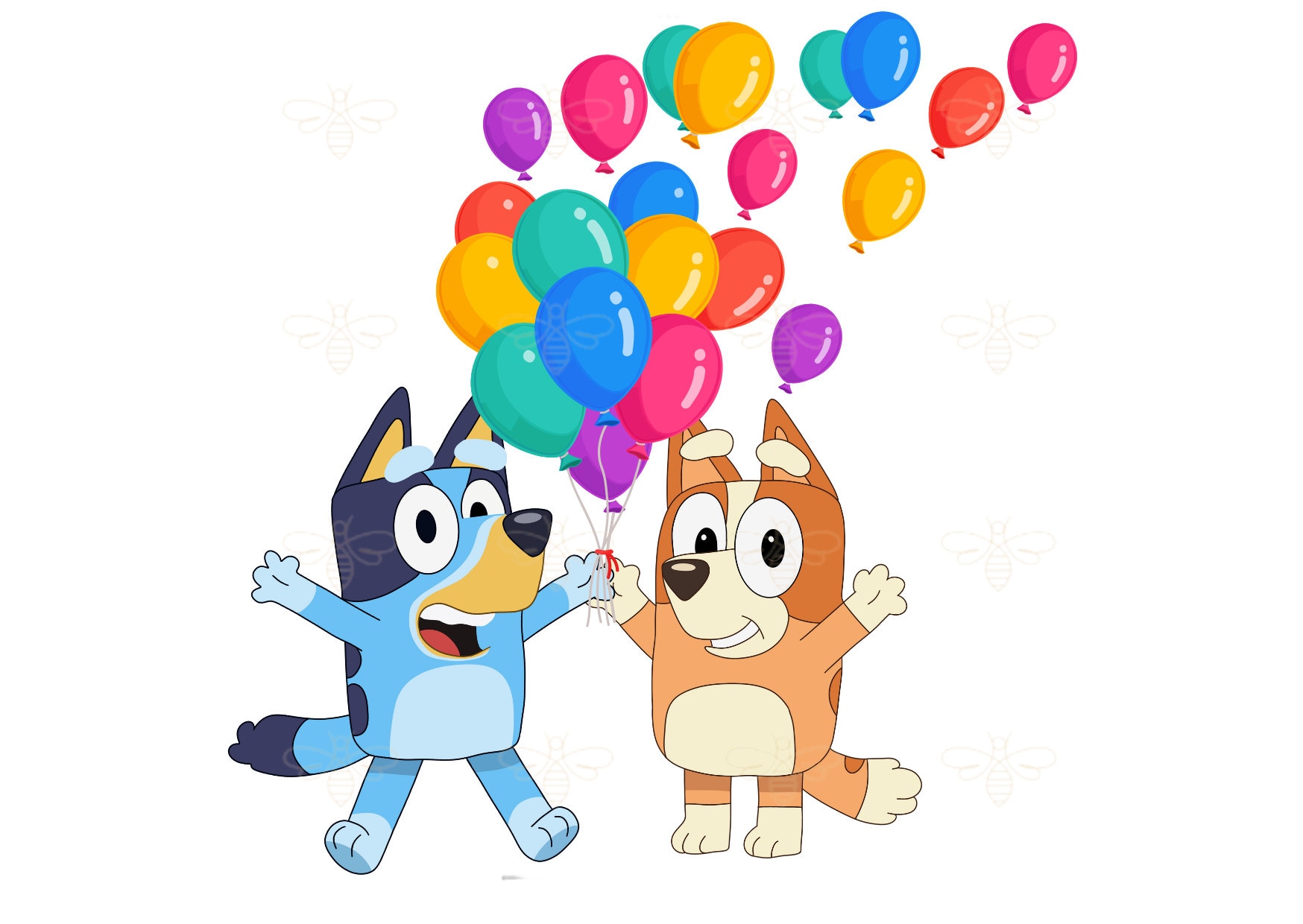 Bluey Bingo Birthday PNG, Bluey Birthday Decorations, Bluey Birthday ...