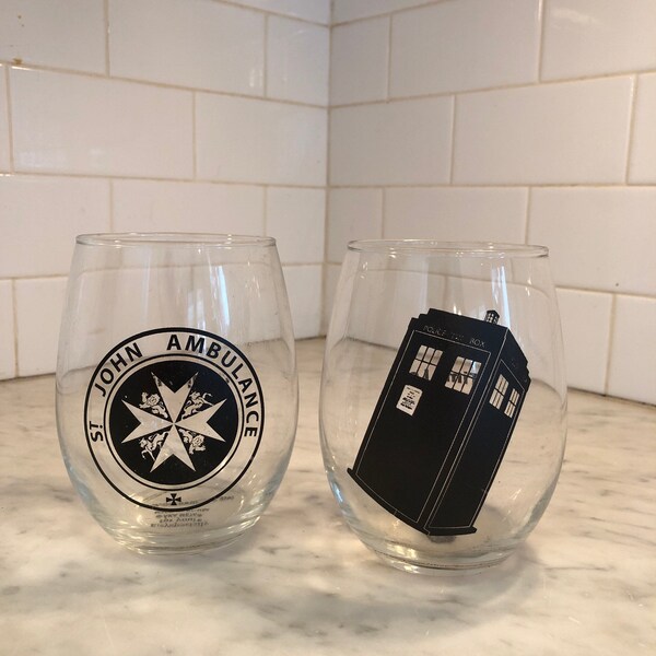 Dr Who Drinking Glasses - Etsy