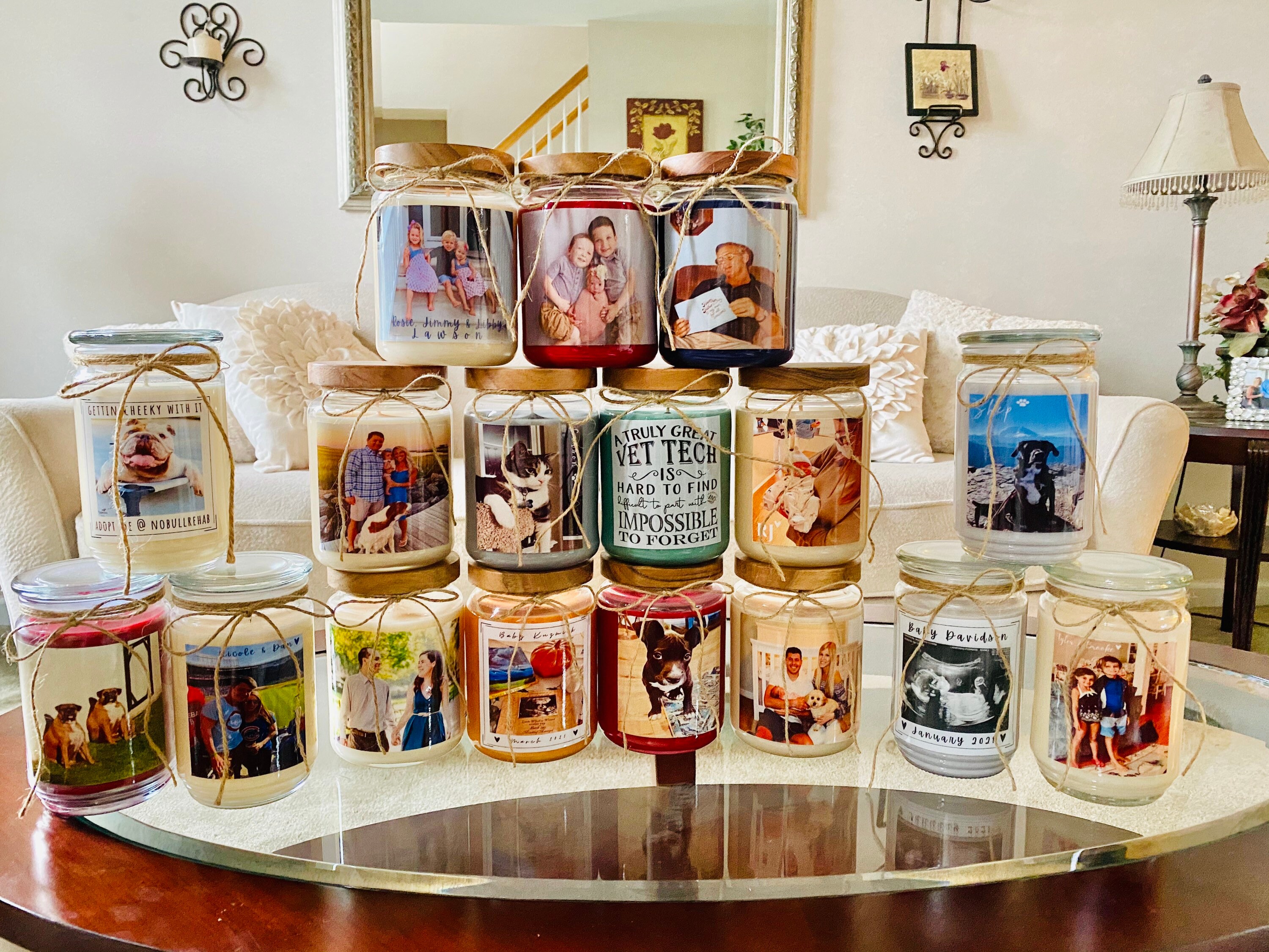 Personalized Photo Candles Customize your own candle | Etsy