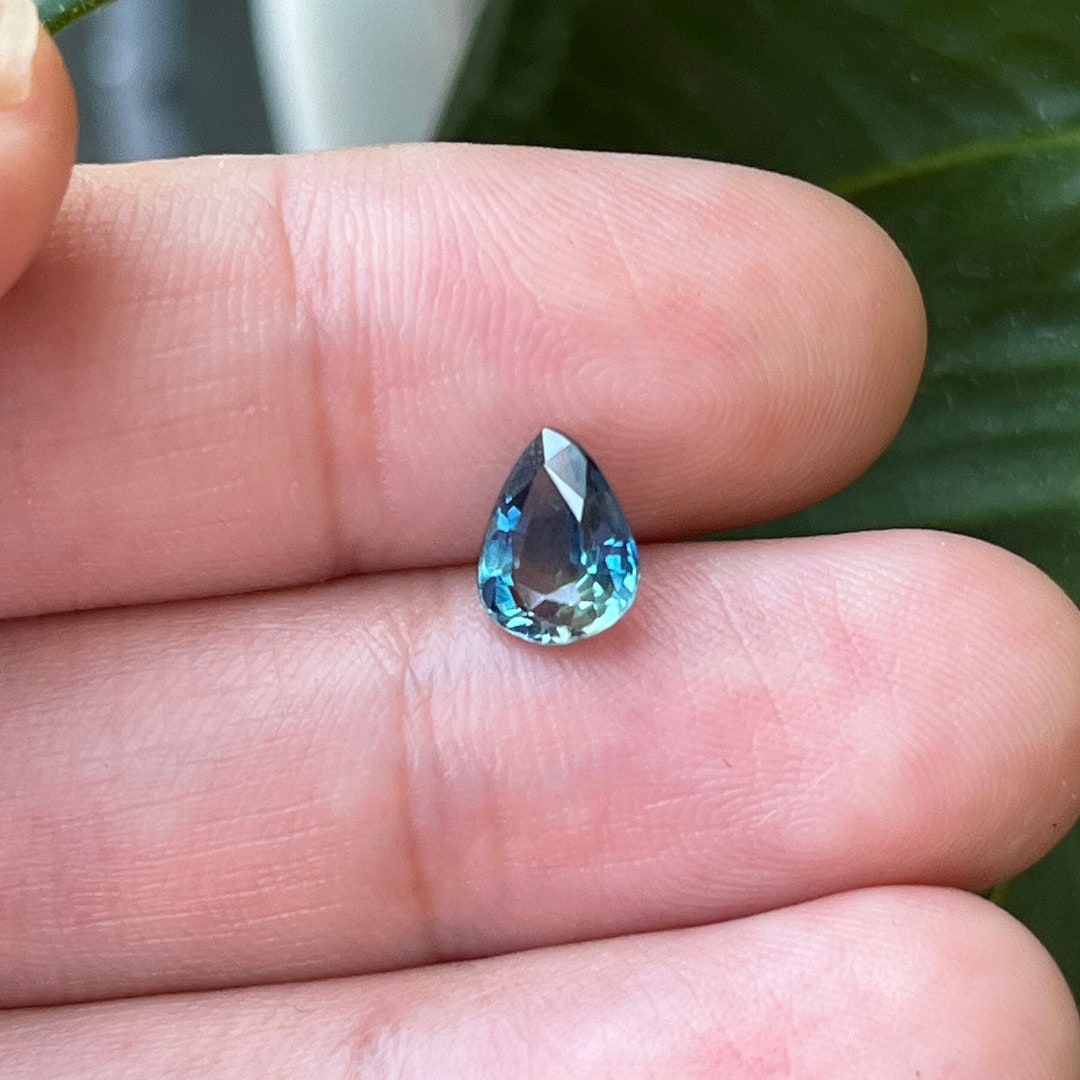 1pc 3A Teardrop 6x8mm Sapphire Gemstone, Faceted Gemstone, Brilliant ...