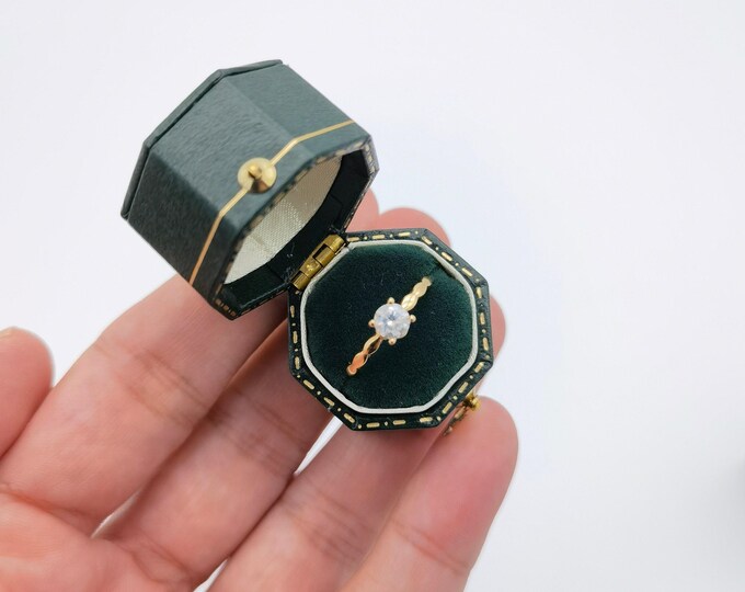 Antique- Ring - Box- Art Deco- 1930's - SUC- Jewelry - Wedding- White ...