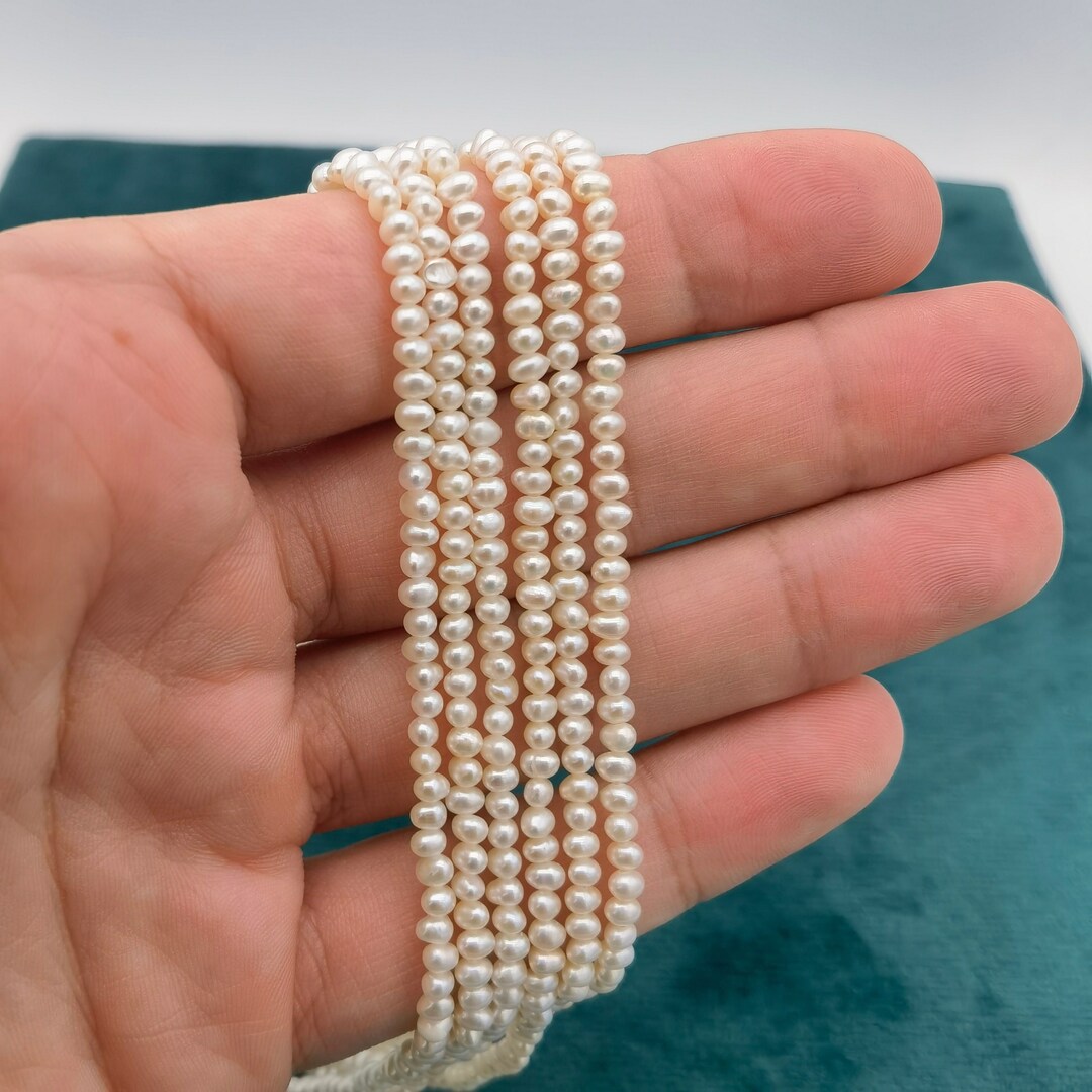 Aaa 3mm Freshwater Seed Round Potato Pearls, Small Pearls - Etsy