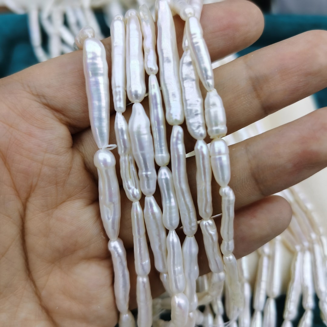 5-26mm Baroque Pearl Stick Strand 39-40cm, Freshwater Pearl Stick ...